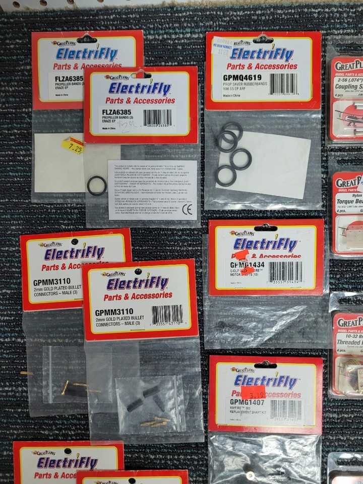 Great Planes / Electrifly RC Parts Lot (21 Items) Plane Builder Vintage ...
