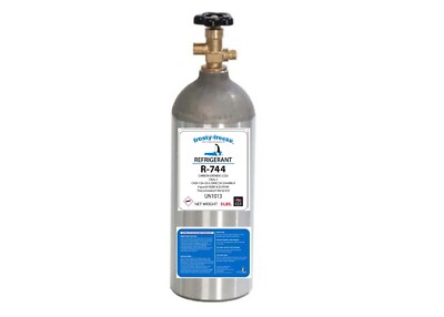 R744 Refrigerant, Carbon Dioxide, CO2, 3 Liquid Lb, Refillable Aluminum ...