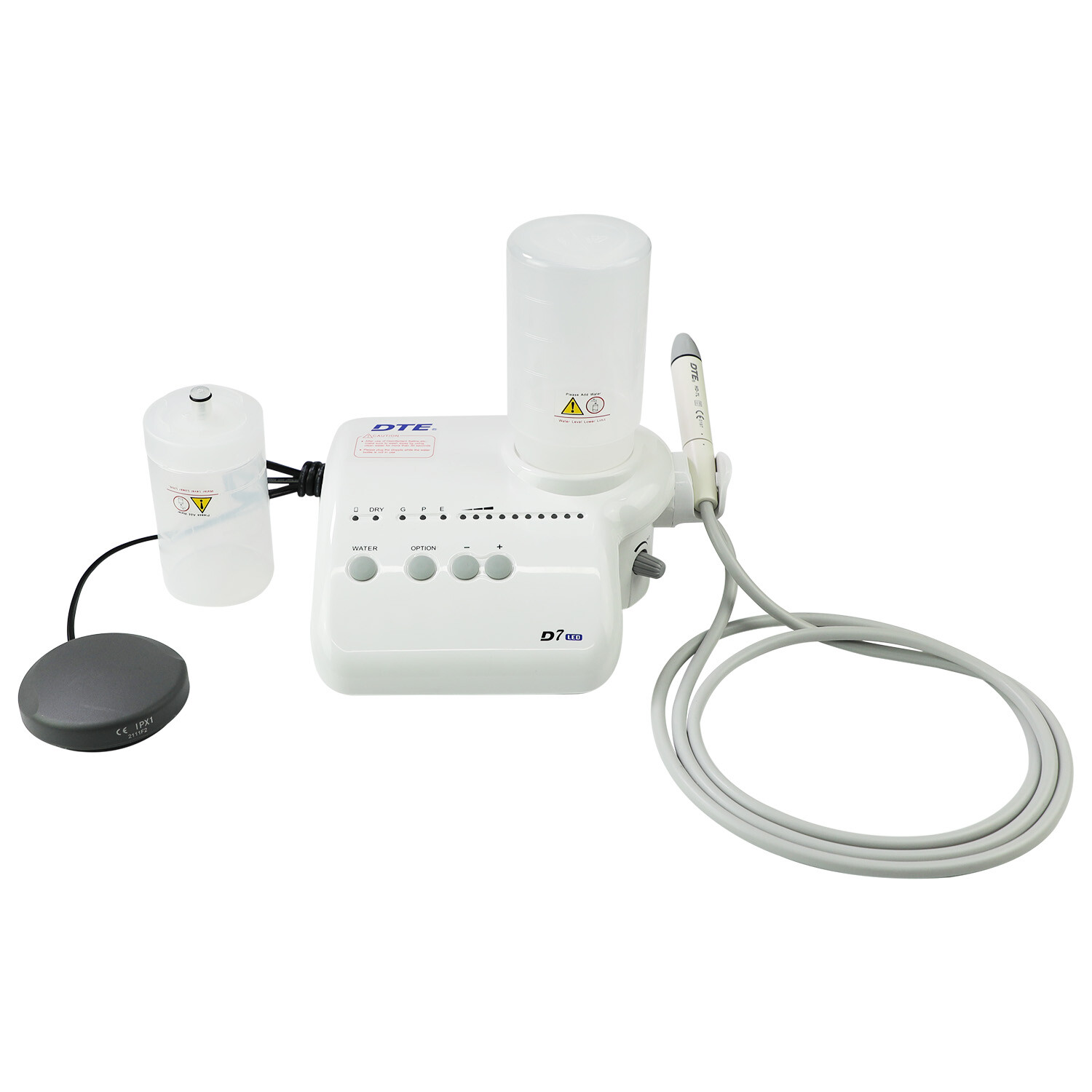 Woodpecker DTE D7 LED Dental Ultrasonic Scaler + 8pc Tips HD-7L Handpiece Bottle | eBay