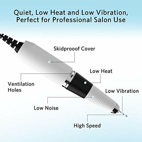 AIRSEE Rechargeable 30000RPM Electric Nail Drill Professional Assorted ...