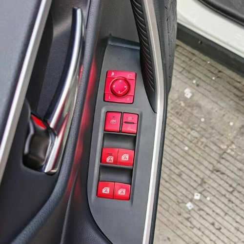 14X Blue Aluminum Window Lift Switch Button Panel Trim For Toyota RAV4 ...