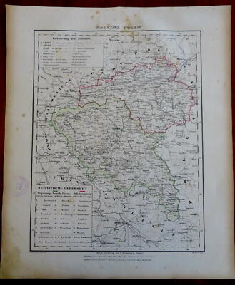 Posen Kingdom of Prussia Schwerin Breslau Bromburg 1852 Flemming ...