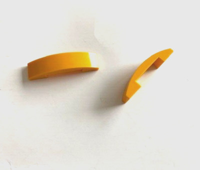 LEGO Parts: Curved Plate w/ Smooth Tiled Top, 1x4x2/3, #93273, Br ...