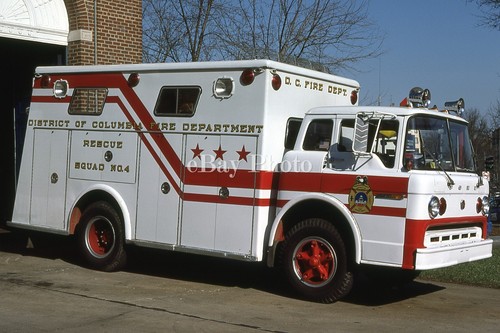 Fire Apparatus Slide Washington DC Fire Department Ford C Rescue Squad ...