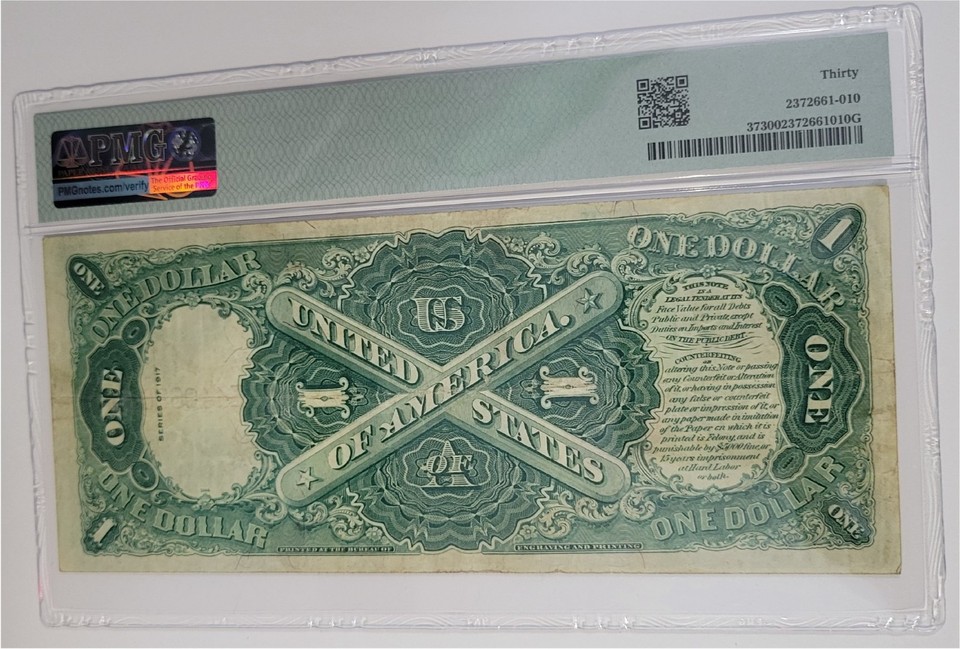 1917 $1 Legal Tender, Fr#37 Elliott|Burke PMG 30 Very Fine | eBay