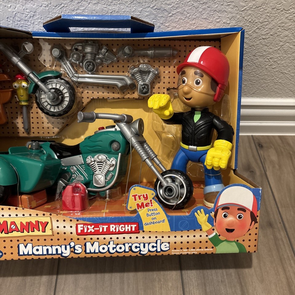 Fisher-Price Disney's Handy Manny's Motorcycle Fix - It Right Set NEW ...