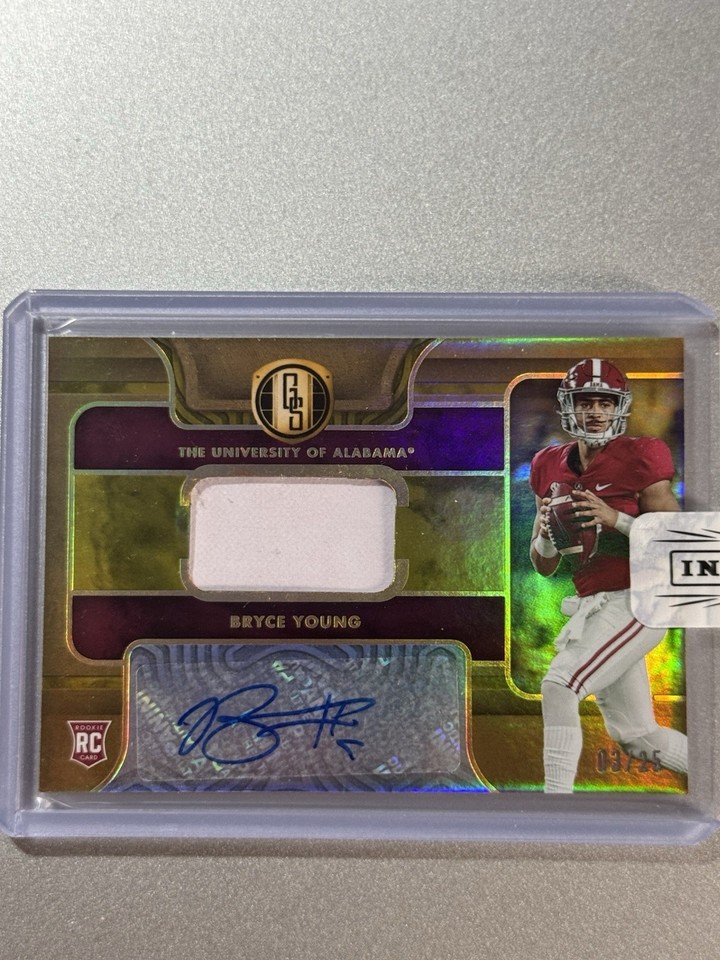 Bryce Young Carolina Panthers Panini GS DP NFL 2023 ROOKIE PATCH AUTO ...