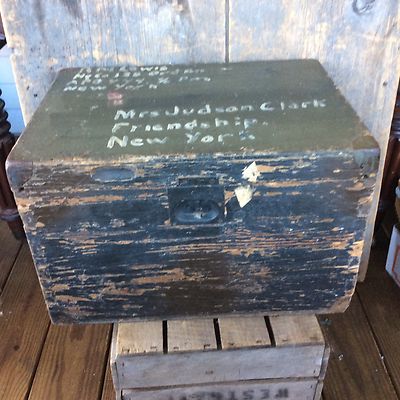 Rare Authentic World War Two German Chest , Footlocker , Angefertight ...