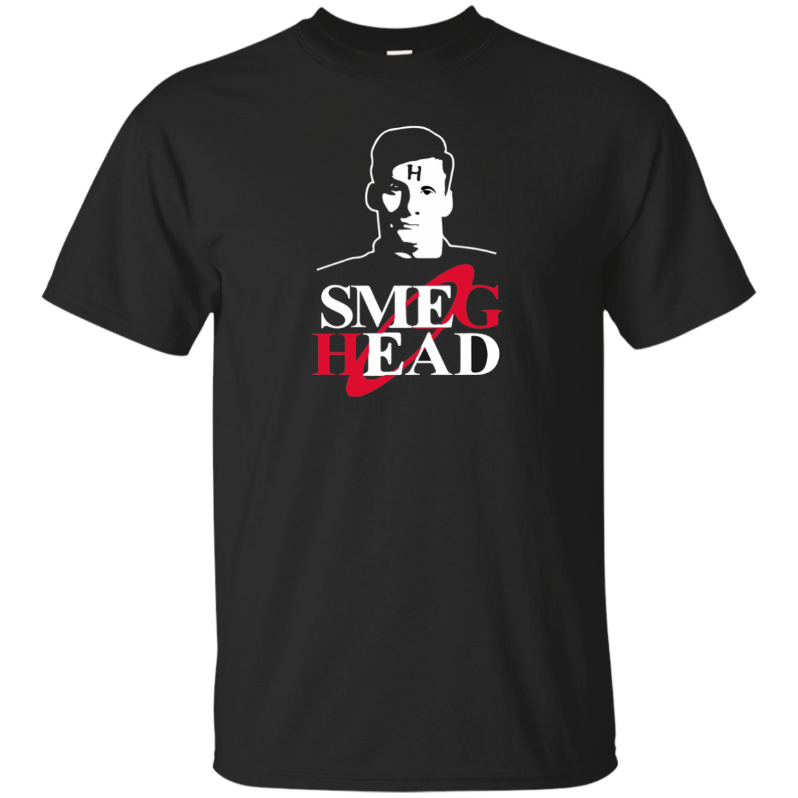 Red Dwarf SCI FI TV Show T Shirt Smeg Head Jupiter Mining BLACK SHIP ...