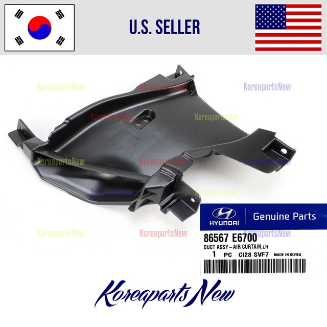 Hyundai OEM 2018 Sonata Front Bumper Grille-air Duct Left 86567E6700 ...