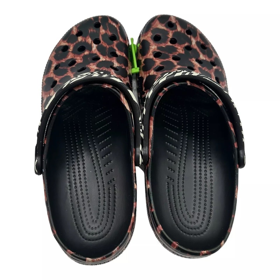 Crocs Classic Animal Remix Clog Zebra Leopard Cheetah Size Men's 6 ...