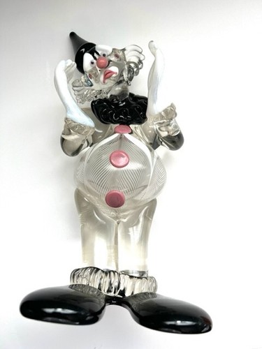 Stuart Abelman Art Glass 1993 Limited Clown 36/100 "The Weight of the ...