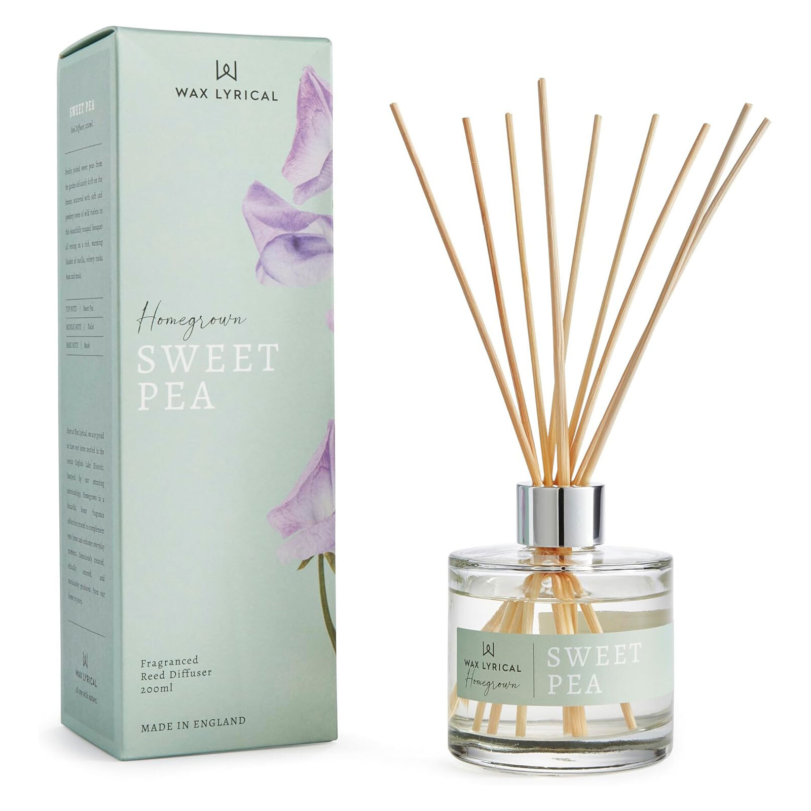 Wax Lyrical Homegrown Fragranced Reed Diffuser Large 200ml Made in ...
