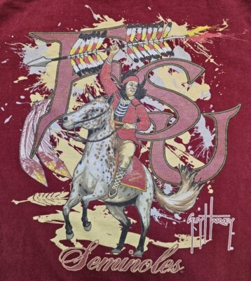 Guy Harvey Florida State Seminoles FSU T Shirt Adult Size Medium Red | eBay