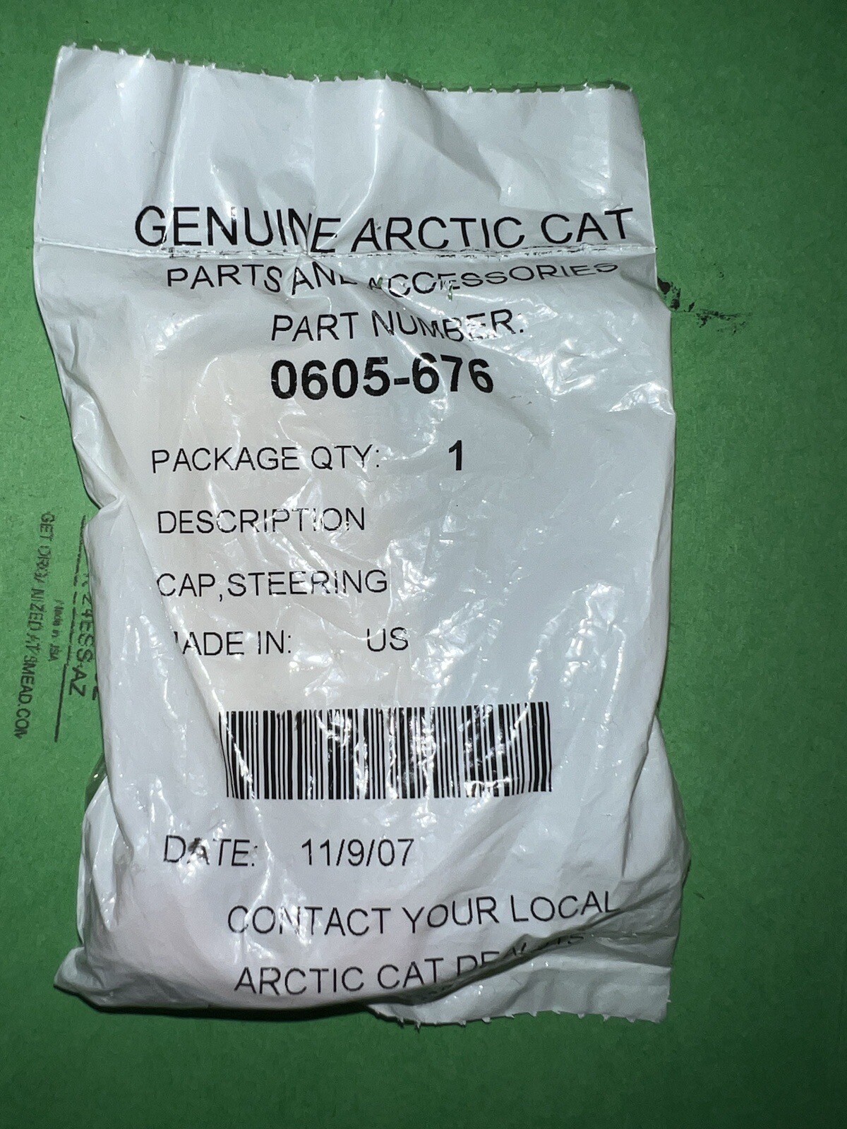 Arctic Cat OEM NOS Steering Cap Clamp 0605-676 440 Sno Pro Firecat ...