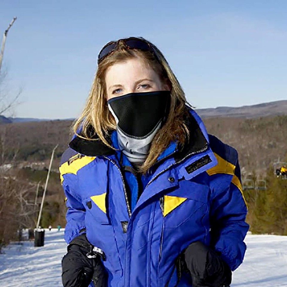 Winter Fleece Neck Gaiter - Neck Warmer Balaclava Ski Face Mask Scarf ...