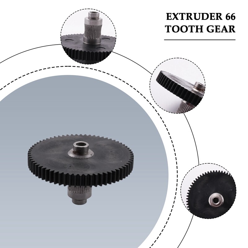 For X1 Extruder Gear with 66-Tooth Stainless Steel and H7M6 | eBay ...