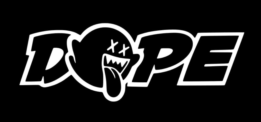 (2) DOPE Ghost Vinyl Decal ILLEST JDM Racing Car Truck Windows Bumper ...