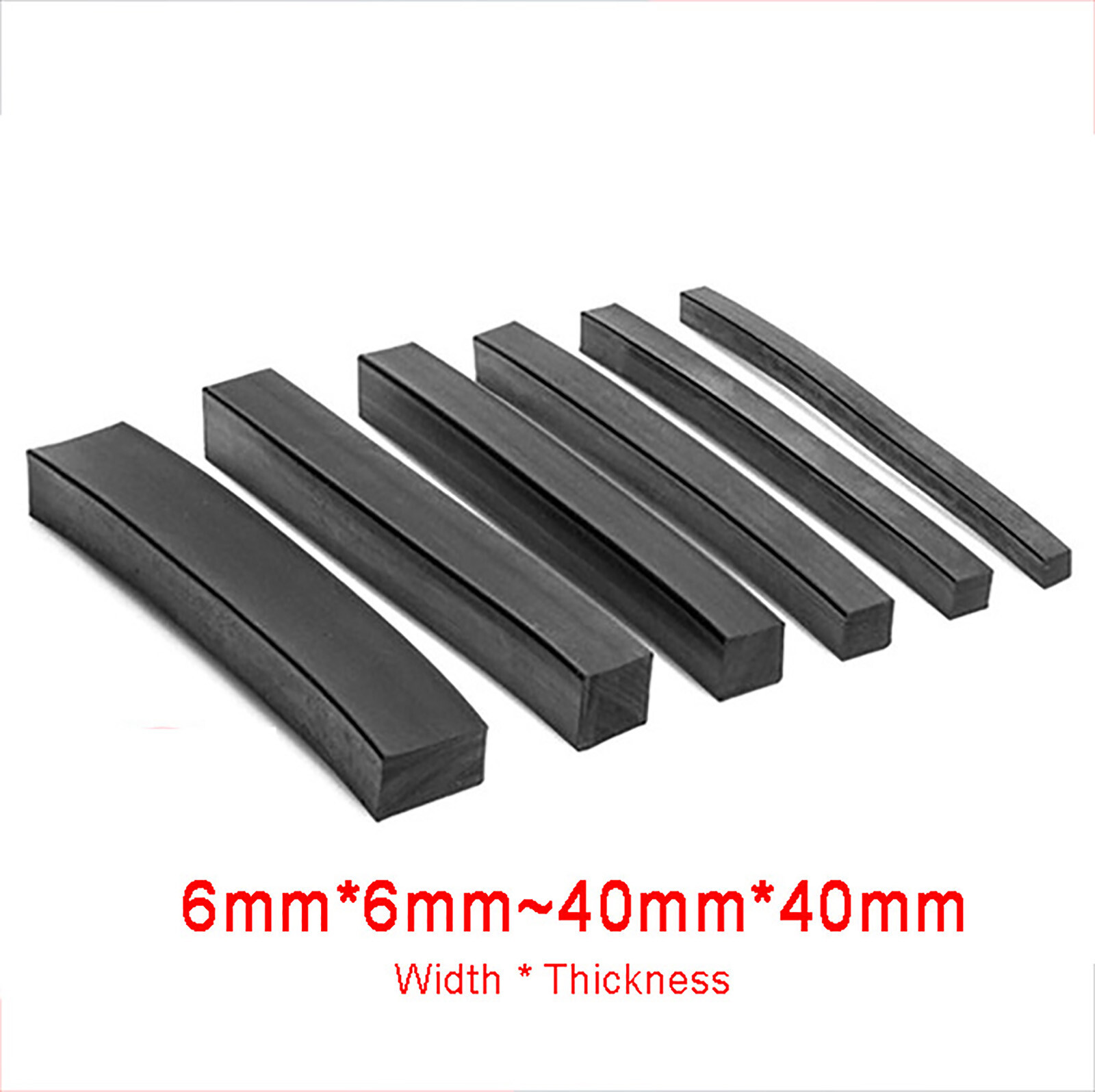 Solid NBR Nitrile Rubber Square Sealing Strip For Marine Seal Oil ...