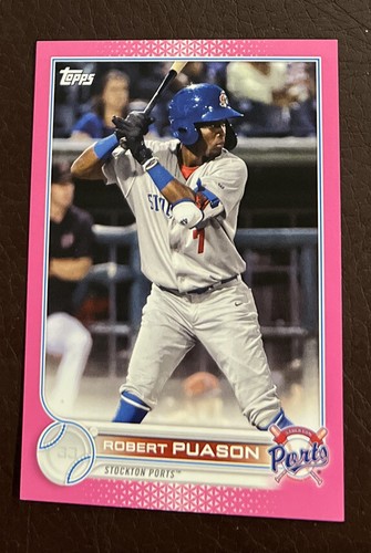2022 Topps Pro Debut ROBERT PUASON *Pink Fuchsia Parallel!* Ports #12/ ...