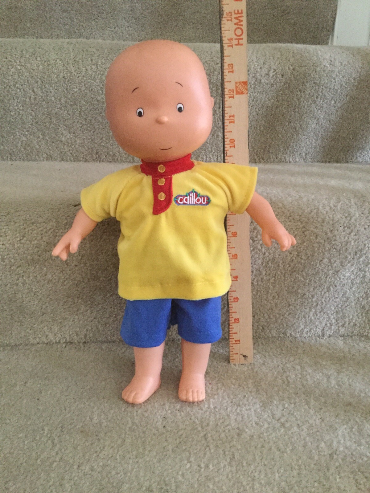 Caillou 14” Doll PBS Classic Friends Educational Vinyl And Cloth Yellow ...
