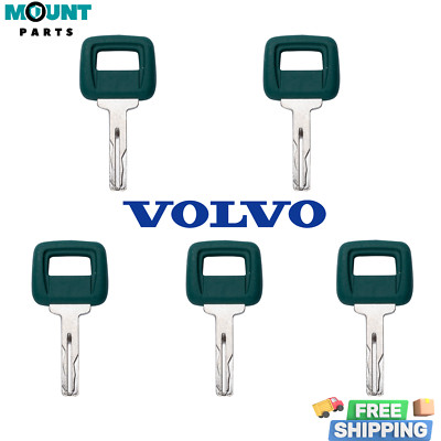 5 Volvo Laser Cut Loader & Haul Truck Heavy Equipment Ignition Key ...