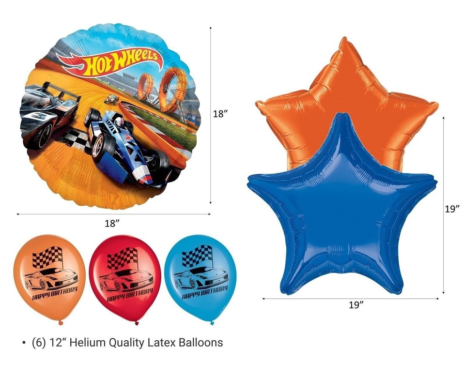 Hot Wheels Birthday Party Supplies Bundle | Hot Wheels Plates | Hot ...