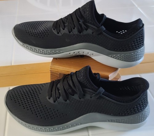 Crocs Women's LiteRide 360 Pacer Shoes Black/Gray, Lace-Up, 206705 Size ...