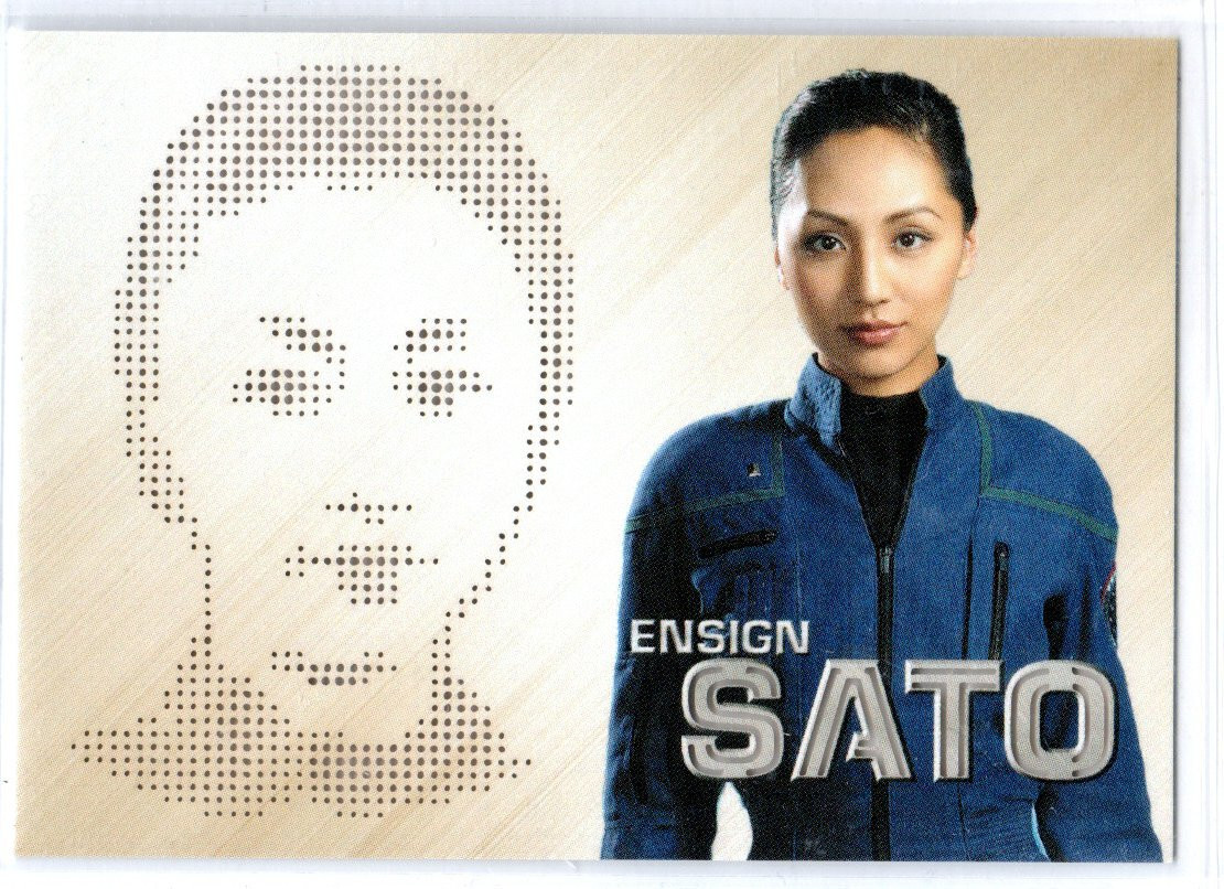 STAR TREK INFLEXIONS PHASER CUT BRIDGE CREW INSERT PC33 ENSIGN SATO 026 ...