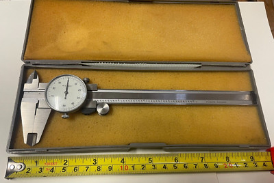 0- 6" Stainless Hardened 4 Way Dial Caliper Imperial Caliper .001 ...