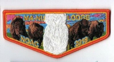 Boy Scout OA Lodge 133 Ma-Nu 2018 NOAC Delegate Flap | eBay