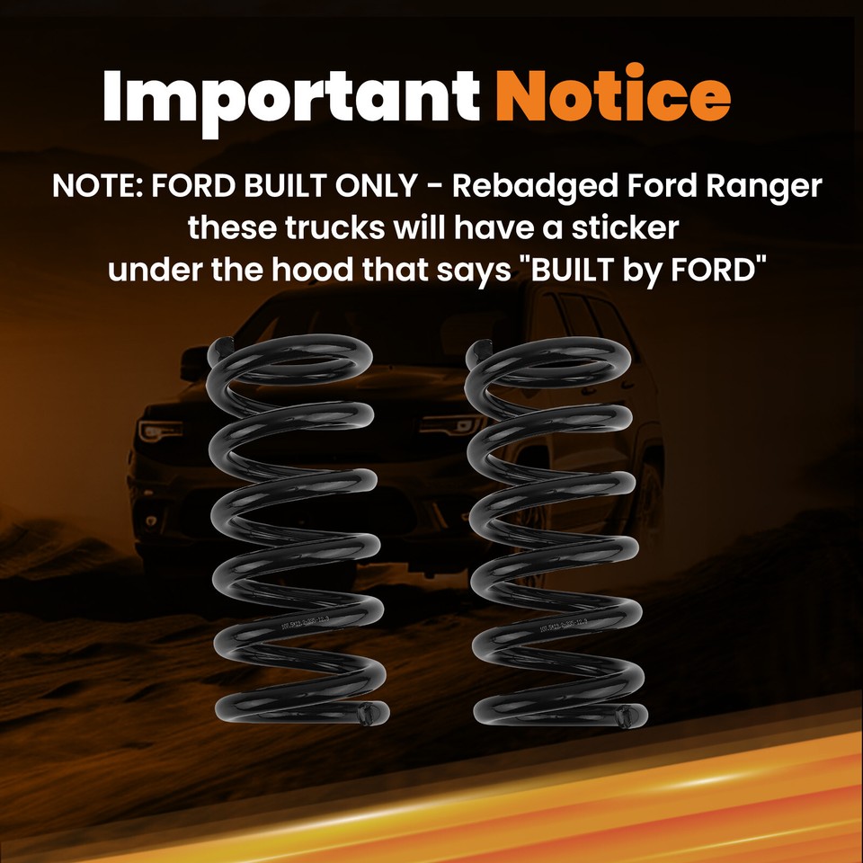 3" Front Drop Coils Lowering Spring Lowering Kit For Ford Ranger Mazda ...