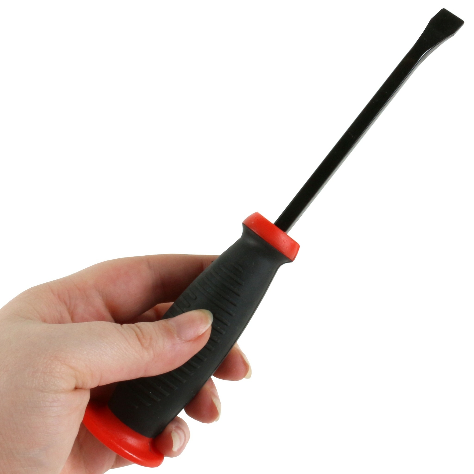 3PC PRY BAR SET Hardened Steel Easy Grip Protective Guard Wrecking ...