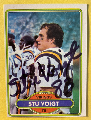 SIGNED STU VOUGT 1980 TOPPS CARD AUTOGRAPHED - VIKINGS | eBay