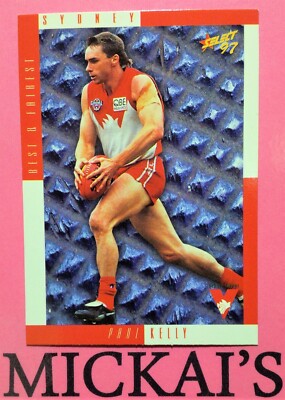 AFL SELECT 97 - PAUL KELLY - SYDNEY SWANS FOOTBALL CLUB BEST & FAIREST ...