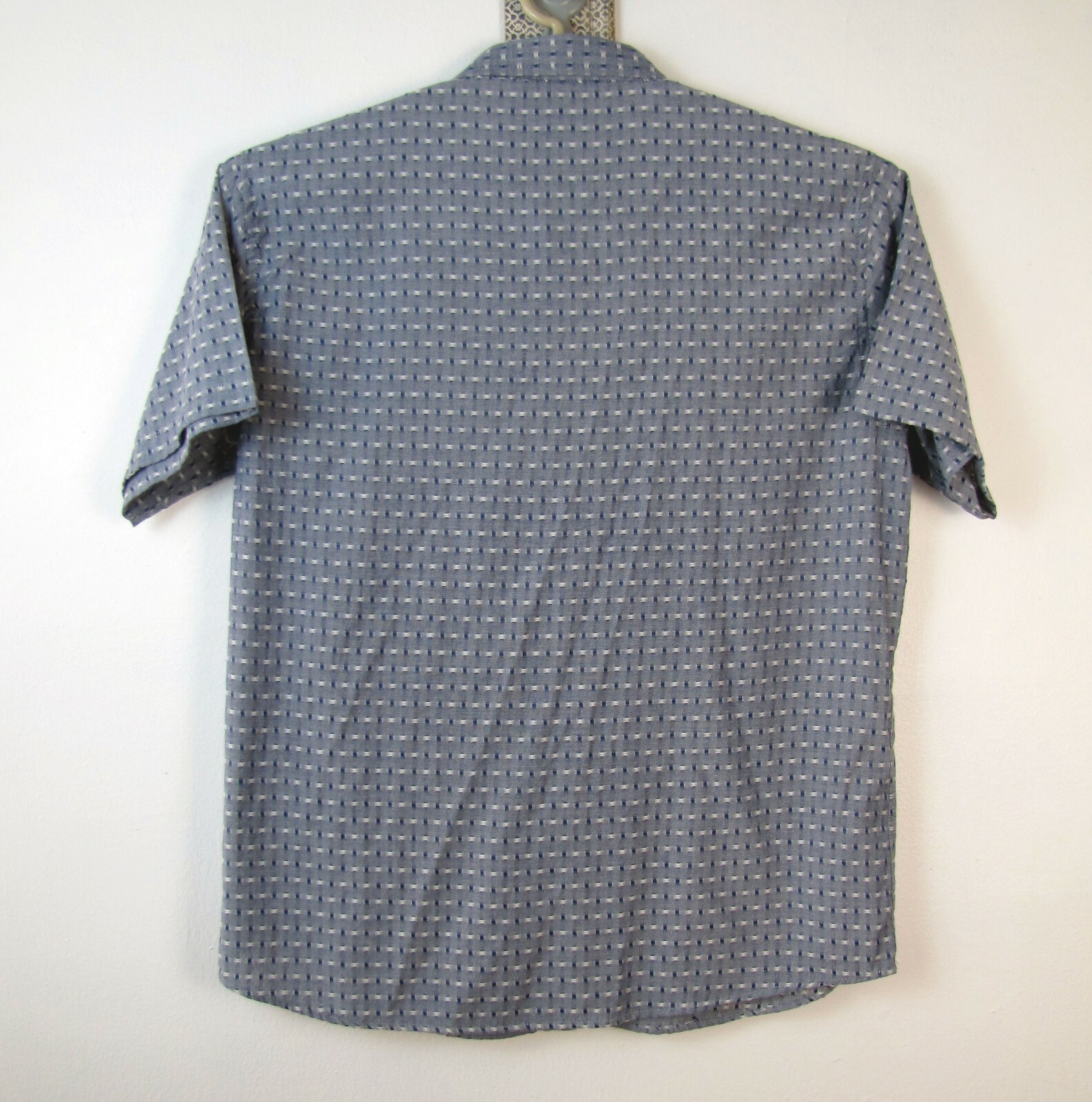 Verdo Men's Size XL Blue Linen/Cotton Short Sleeve Button Front Shirt ...