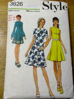 STYLE SEWING PATTERN LADIES DRESS NO. 3626 SIZE | eBay