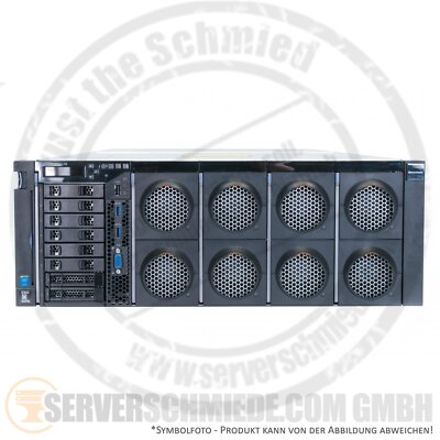 IBM System x3850 X6 19" 8U 8x 2,5" SFF 4x Intel E7-4800 8800 v2 4x PSU ...
