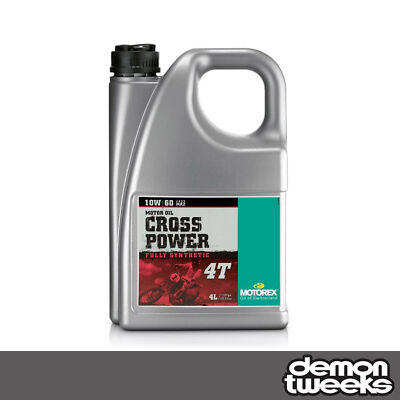 1 x Motorex Cross Power 4T Fully Synthetic 0W60 Motorcycle Engine Oil ...