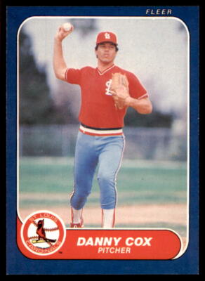 1986 FLEER BASEBALL CARD ST. LOUIS CARDINALS #32 DANNY COX | eBay