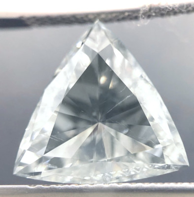 3.02 ct GIA H SI1 triangular brilliant cut solitaire engagement ring ...