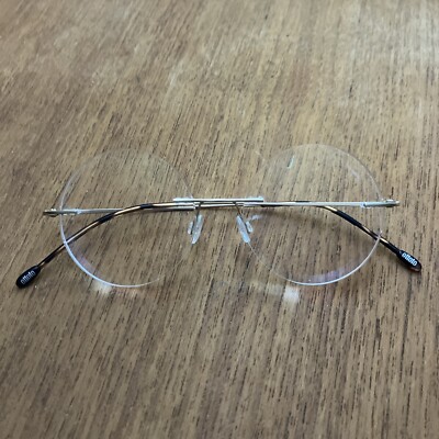 Ottoto Gold Brown Tortoise Rimless Eyeglasses Frames C1 17-145 | eBay