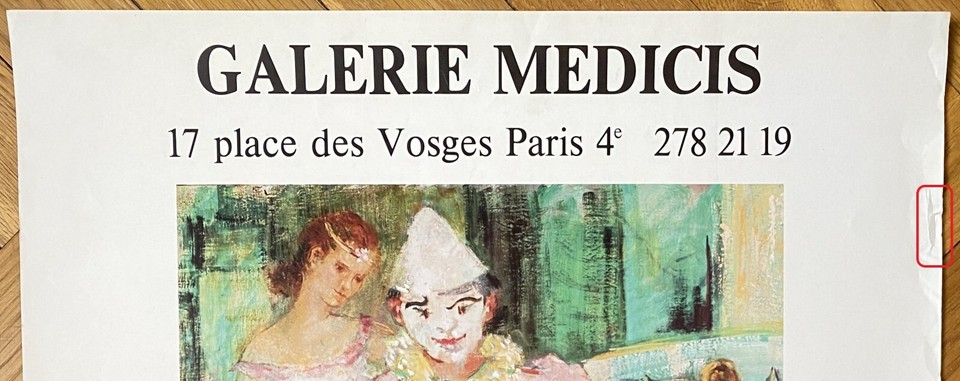 MARCEL ANSELME ORIGINAL ART POSTER PRINT EXHIBITION GALERIE MEDICIS ...