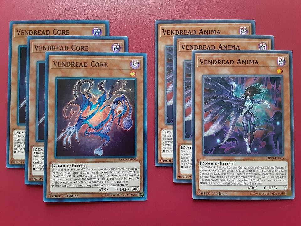Yugioh Vendread Deck 63 Card Revendread Slayer Chimera Origin ...