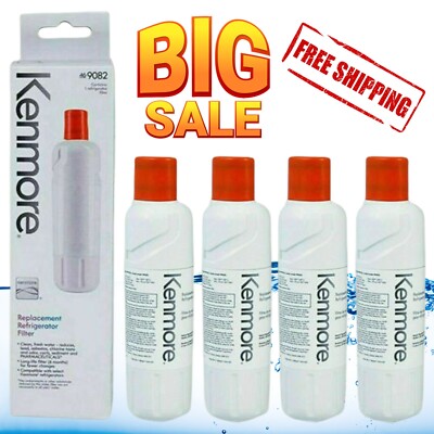 4 Pack Kenmore 9082 Replacement Refrigerator Water Filter for 469082 ...