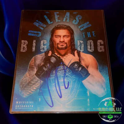 *WWE ROMAN REIGNS OTC SIGNED AUTOGRAPHED 11X14 OFFICIAL WWE PHOTO ...