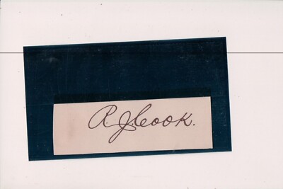Autographed Paper R. James Cook phytopathologist (plant disease ...