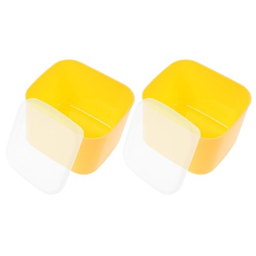2 Pcs Sliced Cheese Storage Slices Box Container Fresh Keeping Boxes ...