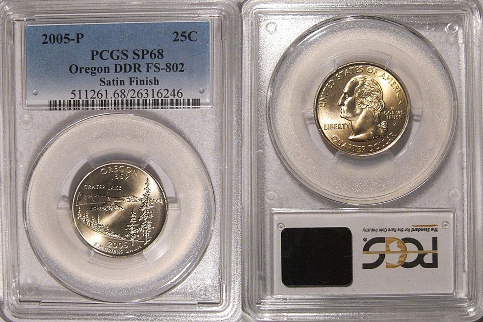 2005 P Oregon State Quarter 25c PCGS SP68 DDR FS-802 Satin Finish | eBay