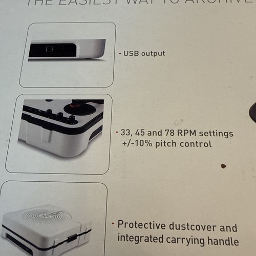 ION Portable USB Turntable Convert Vinyl to CD or Mp3 Built in Speaker ...